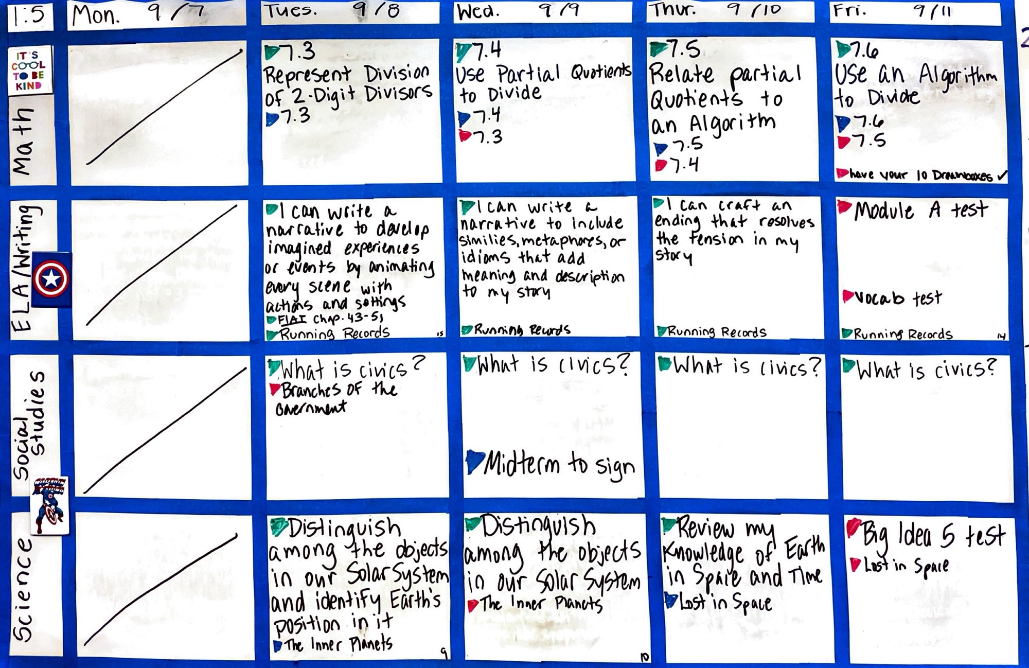 Week 1:5 (Sept.8-11) | Mrs. Benton's Classroom